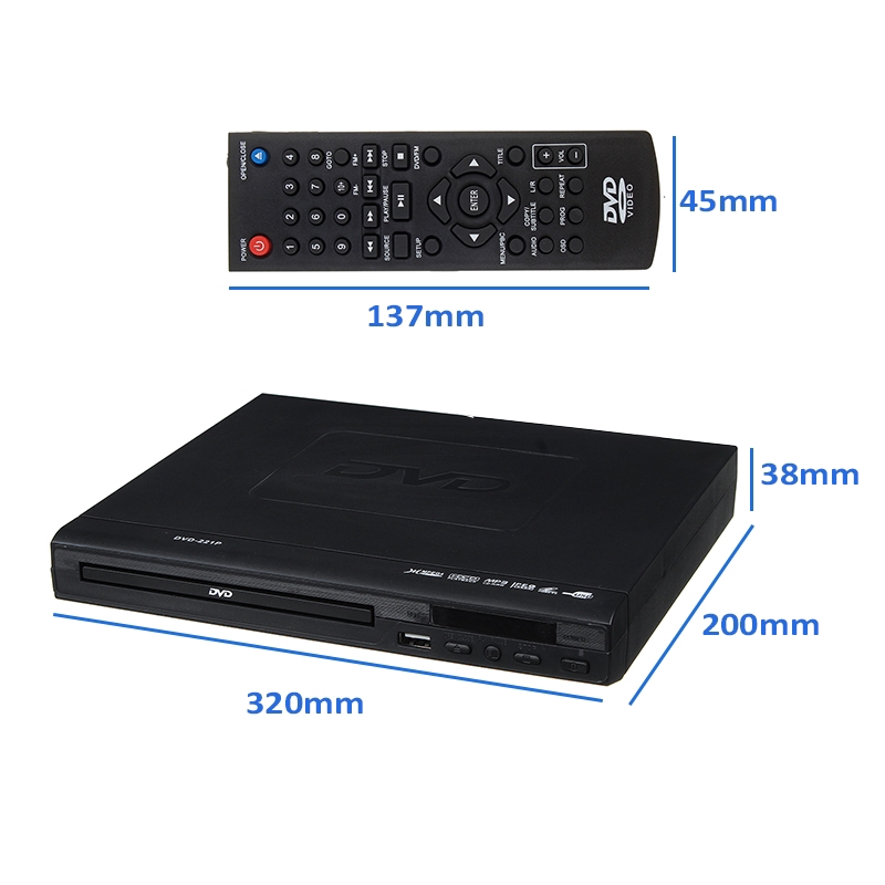 Multi System MP3 1080P DVD Player USB 2.0 3.0 DVD Multimedia Digital ...