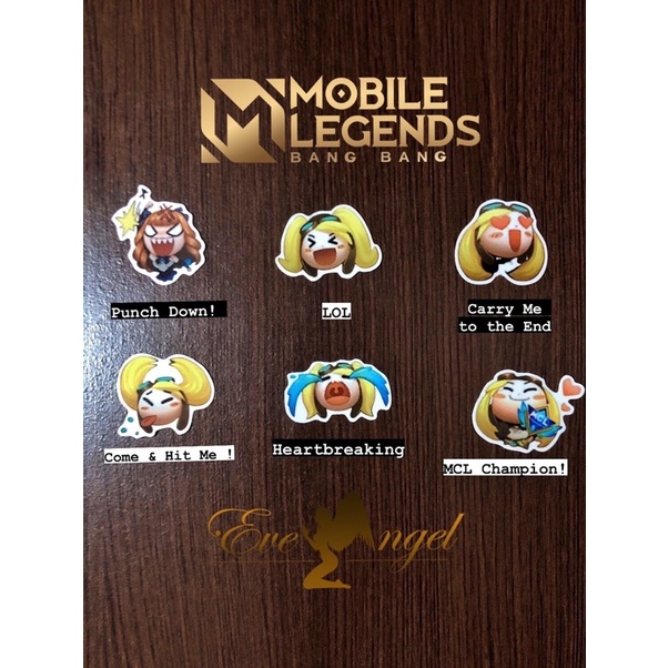 Mobile Legends BATTLE EMOTE BATCH 2 Sticker | Layla Guinevere | Shopee ...