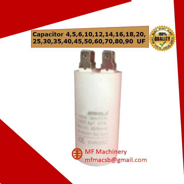 Mf Condensor Capacitor 35 40 45 50 60 70 80 90 UF 400V 450V | Shopee ...