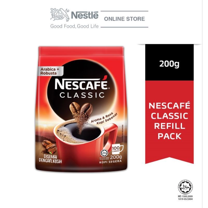NESTLE NESCAFE CLASSIC REFILL PACK 200G | Shopee Malaysia