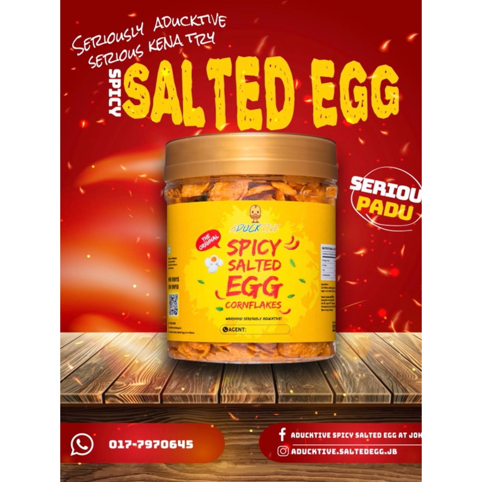 (FAST SHIPPING) ADUCKTIVE SALTED EGG CORNFLAKES | Shopee Malaysia