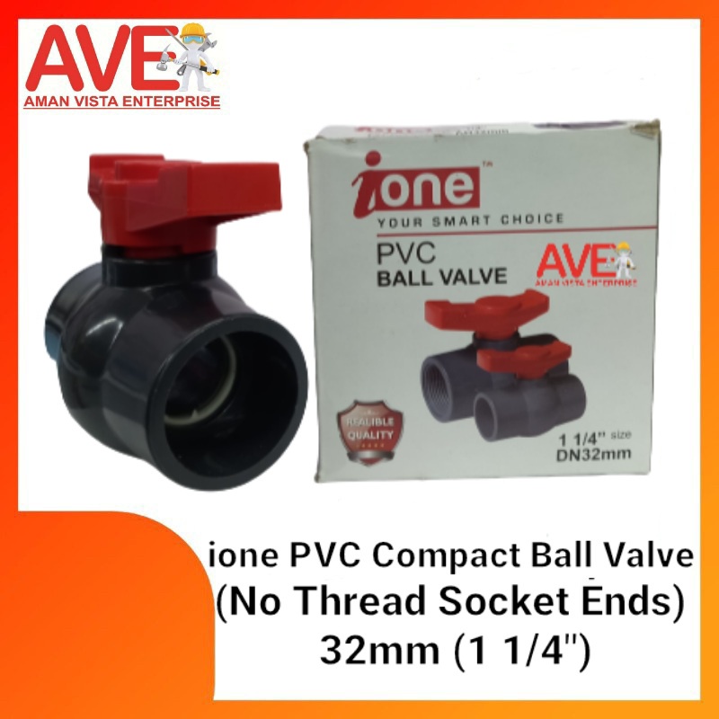 ione PVC Compact Ball Valve 32mm (1 1/4") | Shopee Malaysia