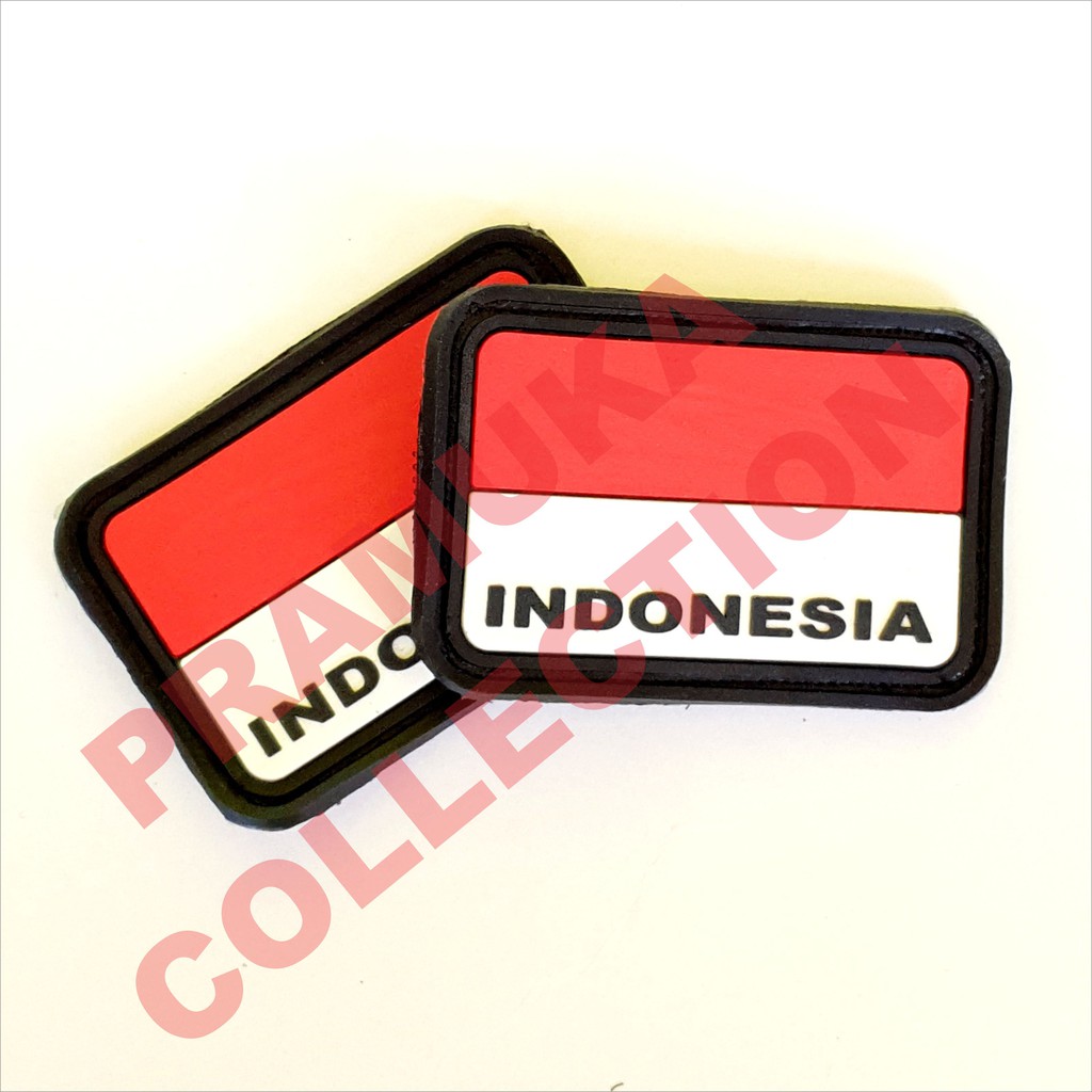 Indonesian FLAG rubber patch logo, velcro tactical scout rubber emblem patch | Shopee Malaysia