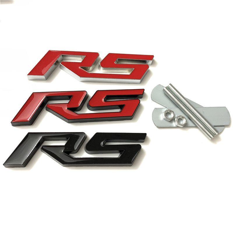 1 x RS Car Front Grille Badge Logo Emblem Sticker for Ford Focus Kia ...