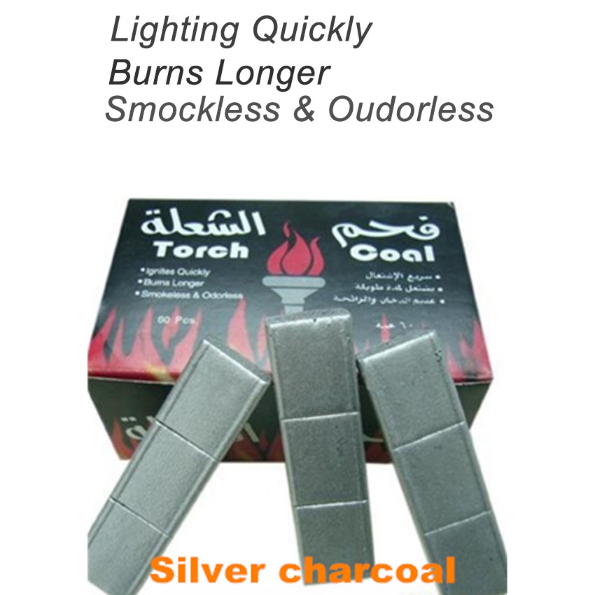 NEW Arrival !! Charcoal arang for bukhoor Bakhoor Bukhur Silver Torch ...