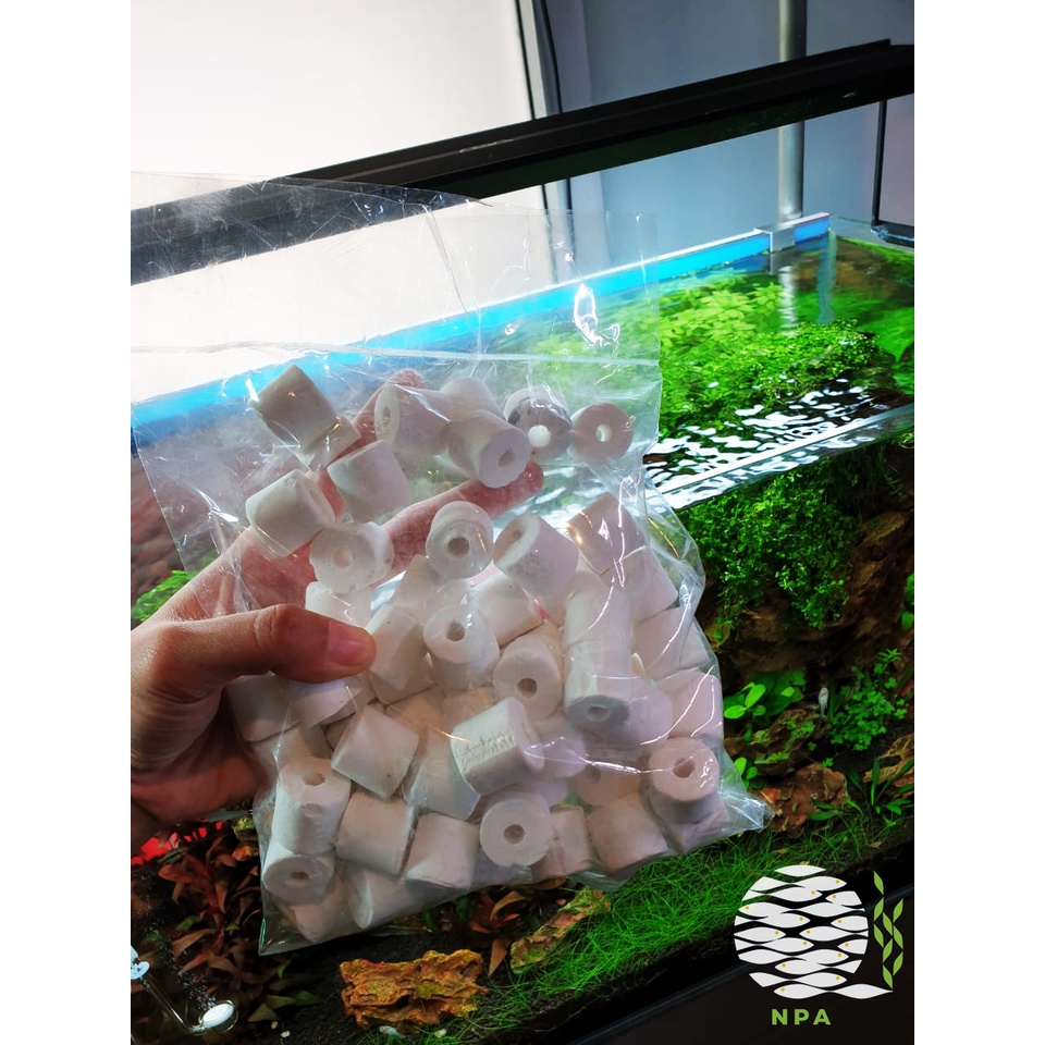High Grade Ceramic Bio ring Filter Media (Repack/ 500g) | Shopee Malaysia