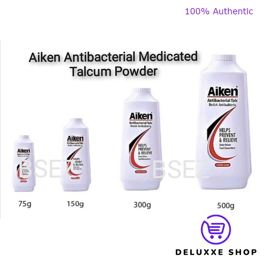 AIKEN ANTIBACTERIAL MEDICATED TALCUM POWDER (75G/150G/300G/500G ...