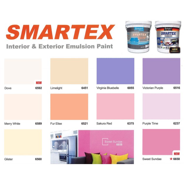 Smartex 7 Liter Emulsion Paint (Rdy Stock / Fast Shipping) / Nippon ICI ...