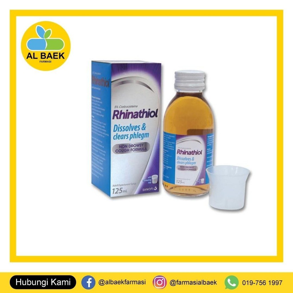 Ubat Cair / Pecah Kahak Sirap Rhinathiol 125ML | Shopee Malaysia