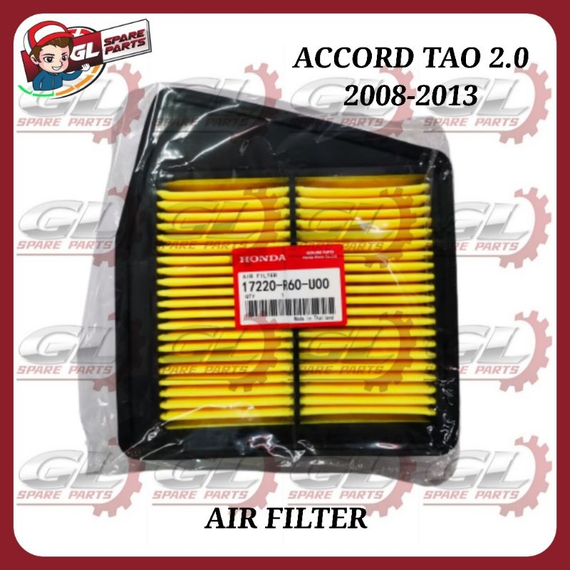 HONDA ACCORD TAO 2.0 / TAO 2.4 2008-2013 AIR FILTER (17220-R60-U00 ...