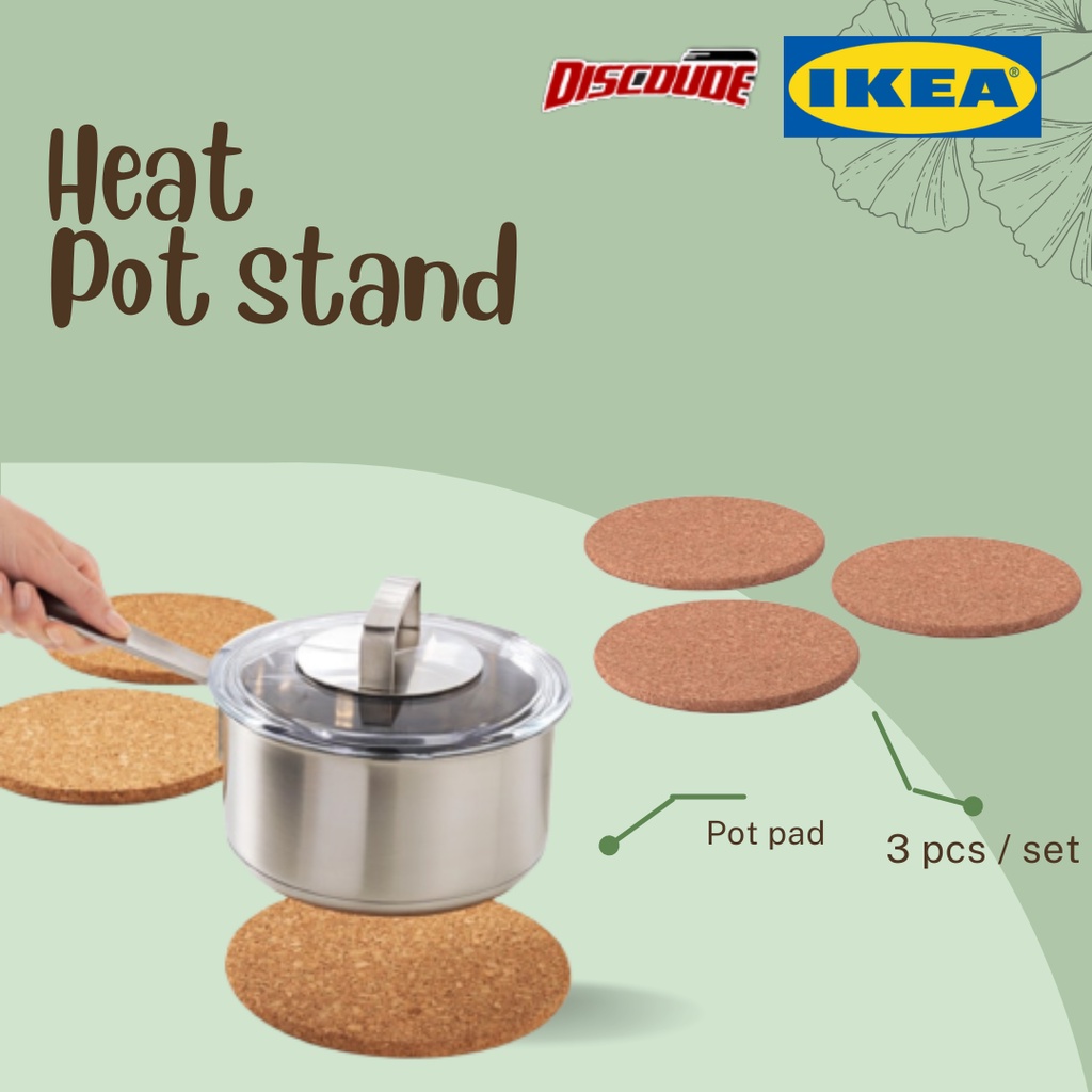 2/3 PCS Pot stand Coaster cork 19 cm Alas Periuk Panas | Shopee Malaysia