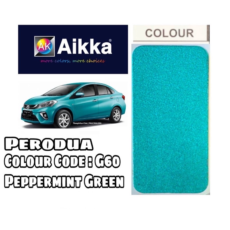 Cat 2k Aikka G60 Perodua Peppermint green | Shopee Malaysia
