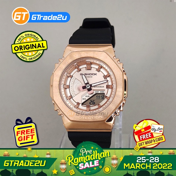 Original G Shock Mini Ladies Women GM-S2100PG-1A4 GMS2100PG-1A4 Analog ...