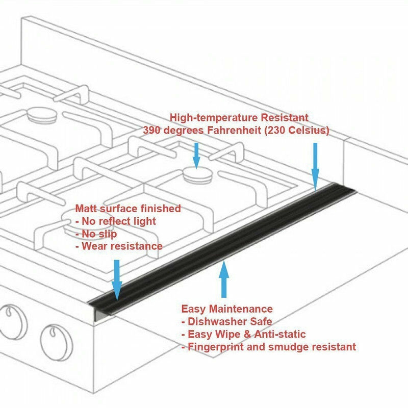 Flexible Gas Stove Counter Gap Cover T-shaped Silicone Rubber Strip ...