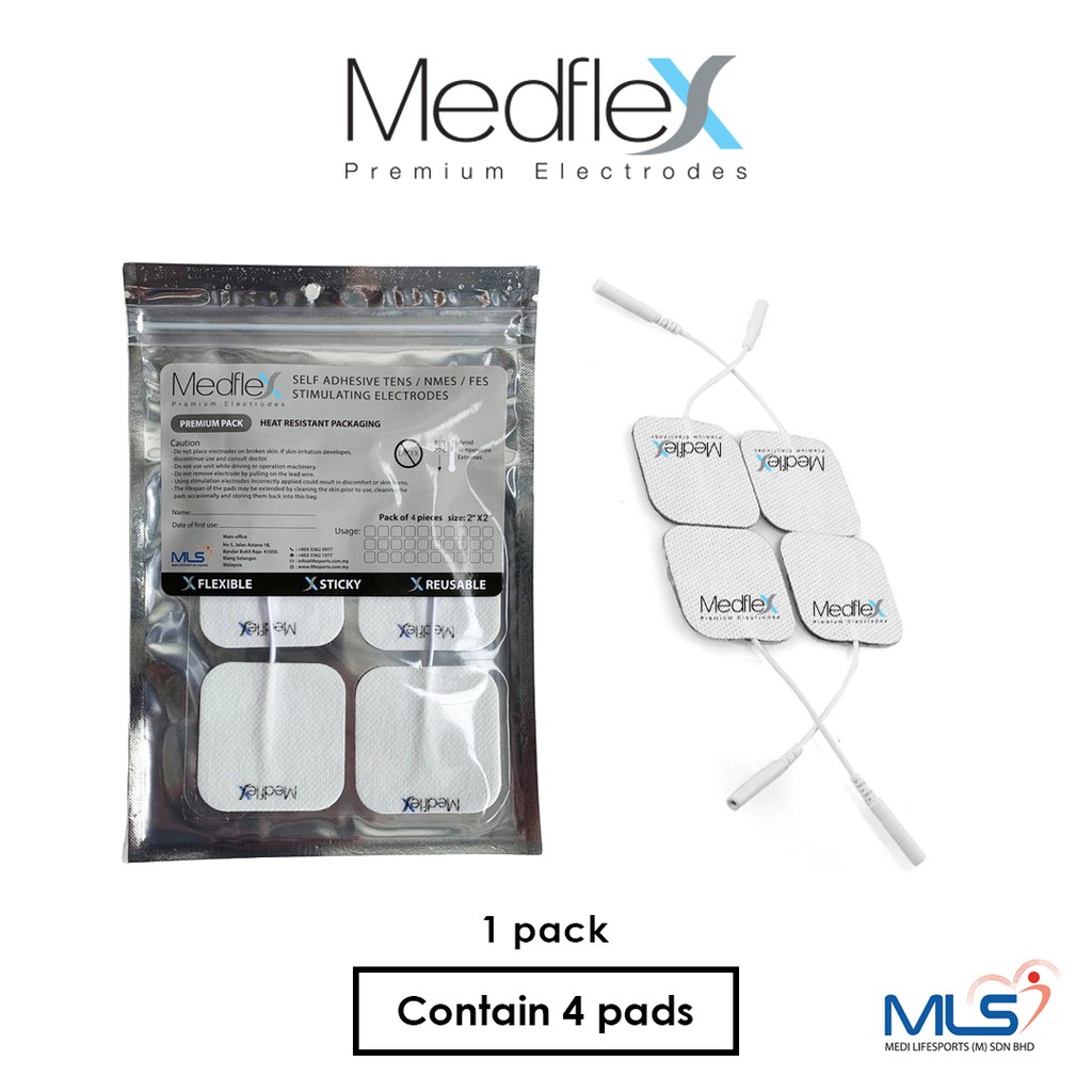 Medflex replacement electrode pads [1 Pack] for tens machine self ...