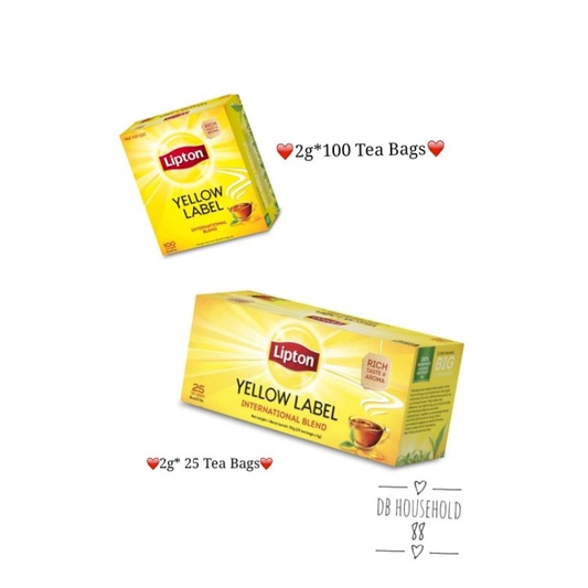 [Lipton] Yellow Label _ Rich Taste & Aroma_International Blend (2g*25s ...