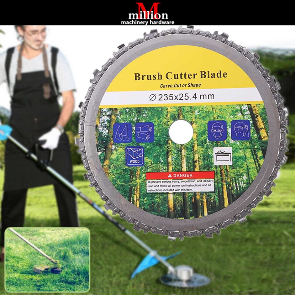 180mm 235mm 7 9 Mata Mesin Pemotong Rumput Lawn Mower Chain Saw Blade Brush Cutter Blade 