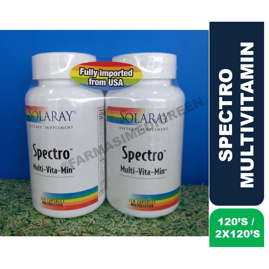 Solaray Spectro Multivitamin 120'S (SINGLE PACK) / 2X120'S (TWIN PACK ...