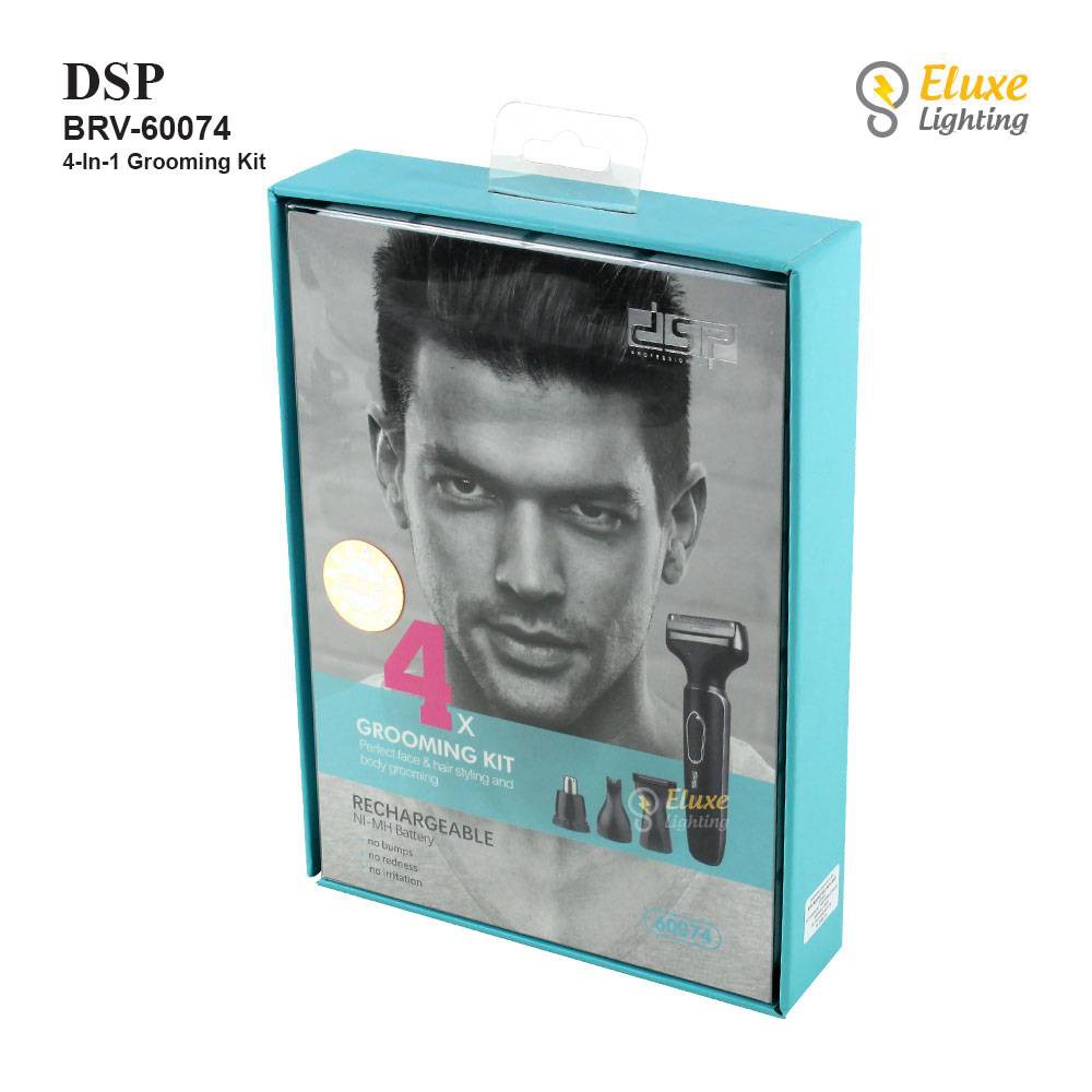 DSP RECHARGEABLE 4 IN 1 HAIR CLIPPER NOSE TRIMMER & SHAVER PENCUKUR ...