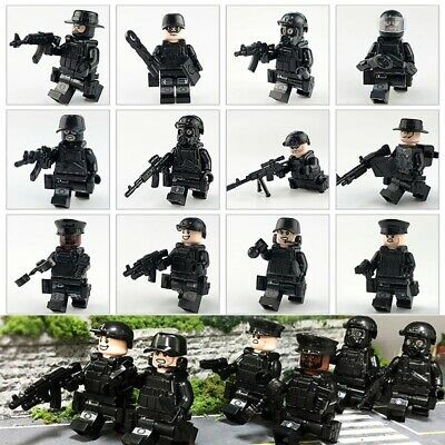 12Pcs Guns Weapons Compatible Lego Armed SWAT Building Blocks Ww2 Toys ...