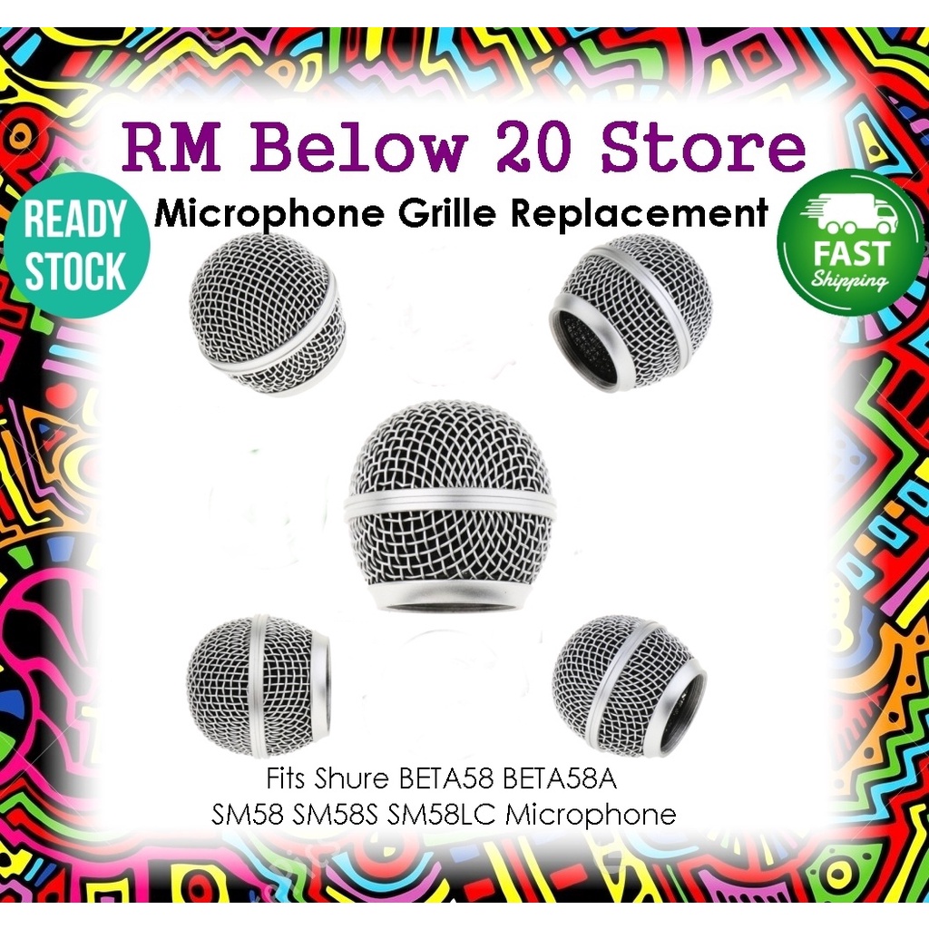 Microphone Grille Replacement For All Types Of Shure SM58 / BETA Jaring ...