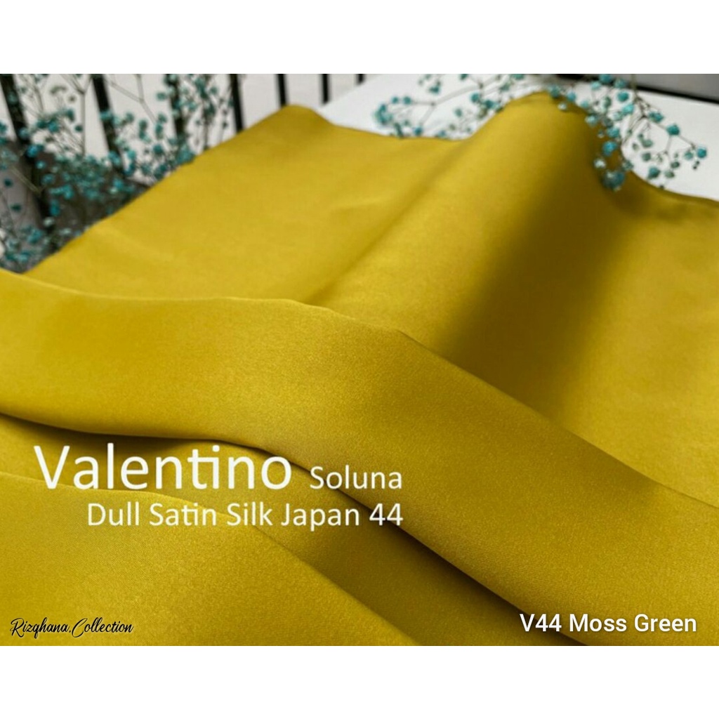 🍁 KAIN ELA DULL SATIN VALENTINO SOLUNA SILK JAPAN/HARGA UNTUK 4 METER ...