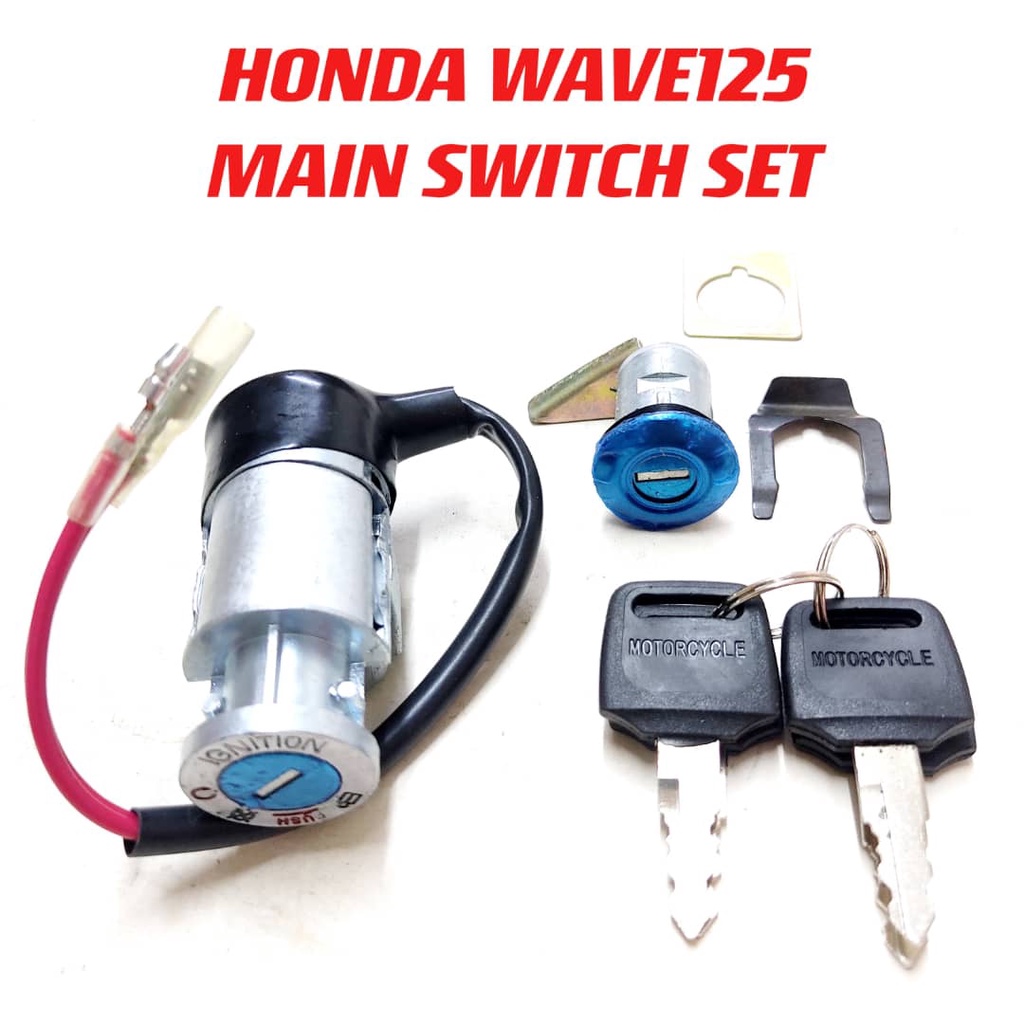 Honda WAVE125 WAVE 125 Main Switch Set Key Set Suis Kunci Set WAVE125 ...