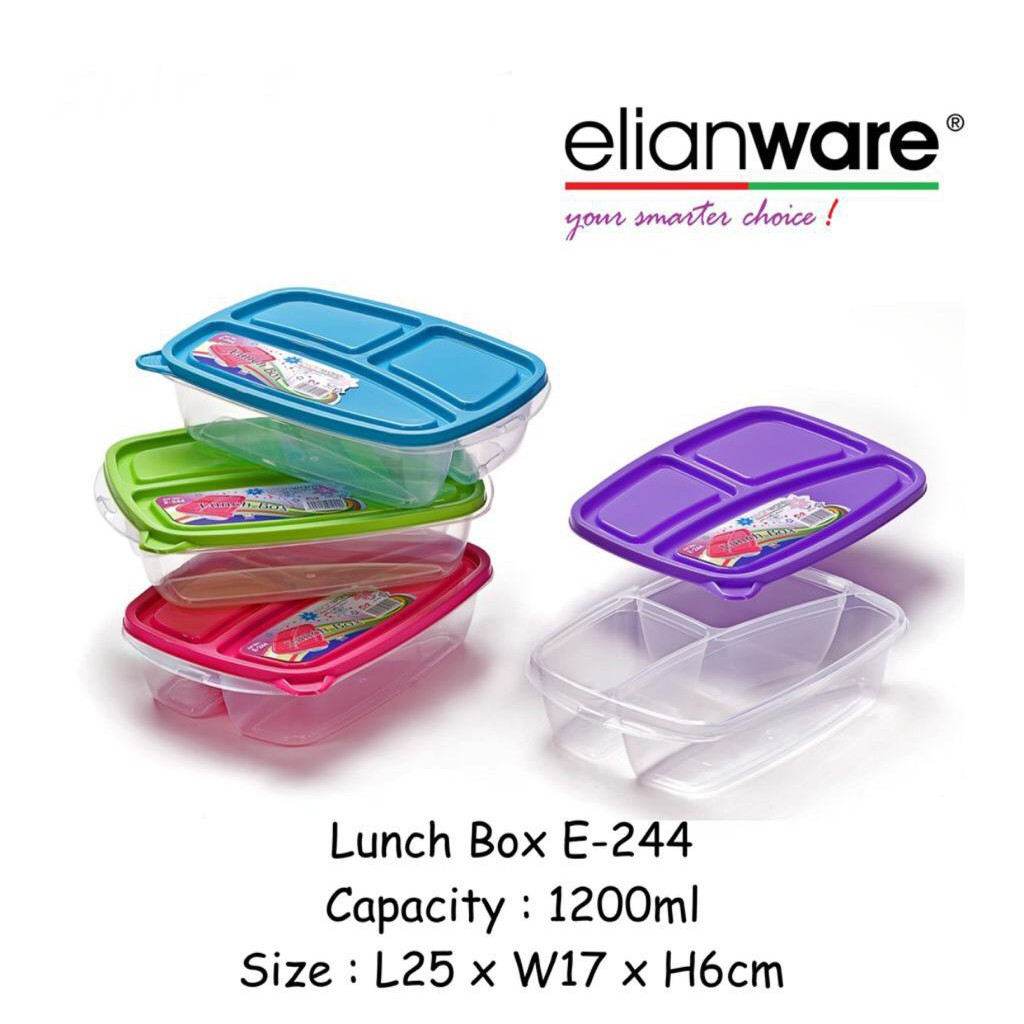 ELIANWARE E244 Lunch Box With Compartment, Food Container,[1200ML ...