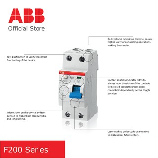 ABB RCCB/ELCB F202 AC-25/0.01 (10mA) IEC | 2 POLE (2P) | Shopee Malaysia