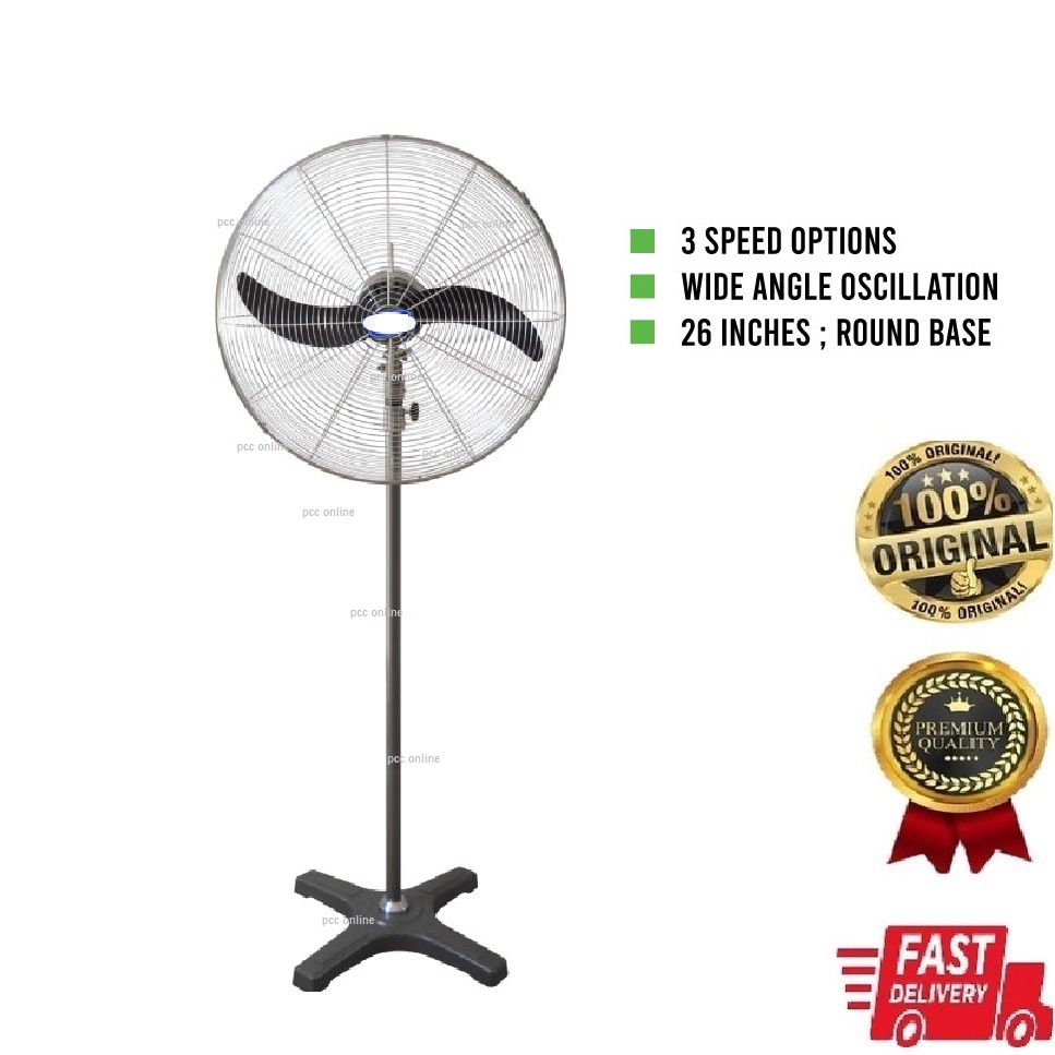 Stand Fan 26''inch Industrial /Kipas Industri/Kipas Besi /Kipas Kilang ...