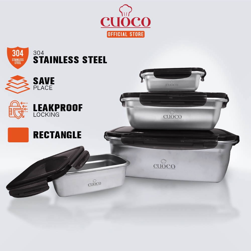 Cuoco 304 Stainless Steel Container FG057R | Shopee Malaysia