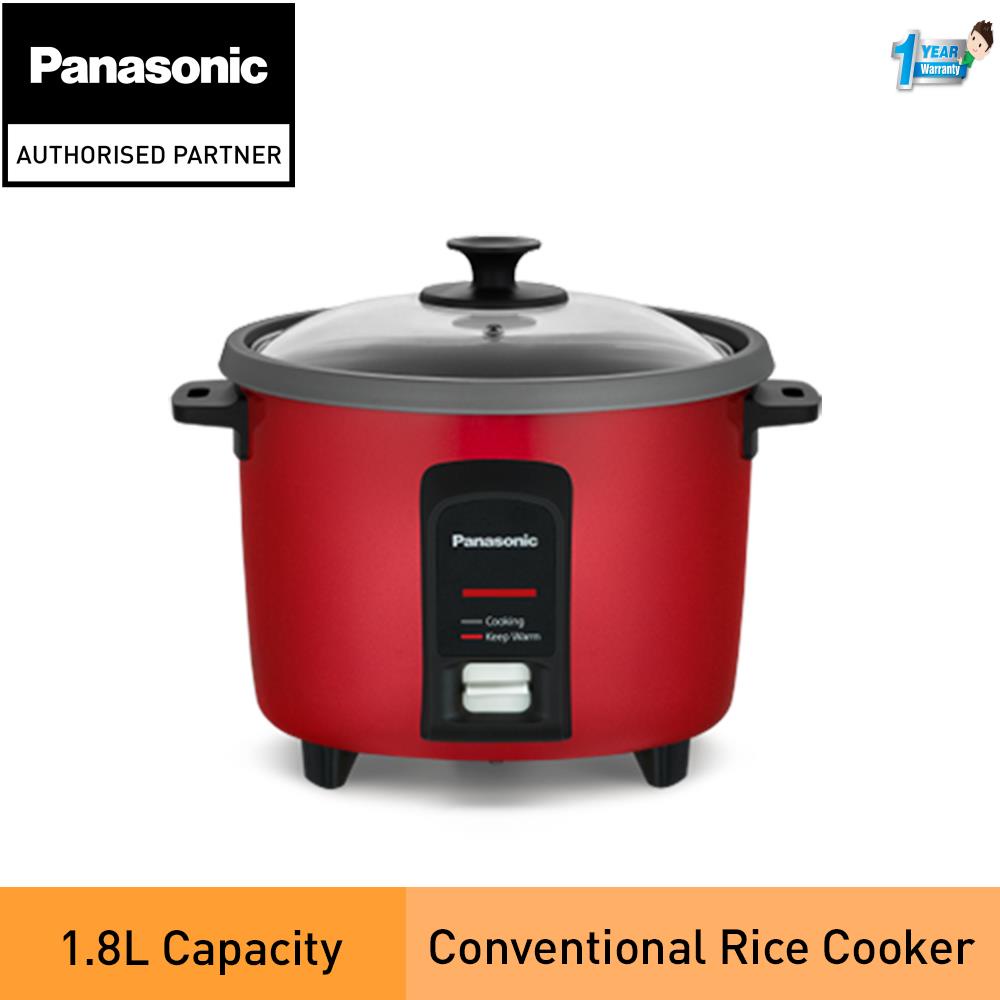 PANASONIC SR-Y18FGRSKN 1.8L CONVENTIONAL RICE COOKER SR-Y18FGRSKN (RED ...