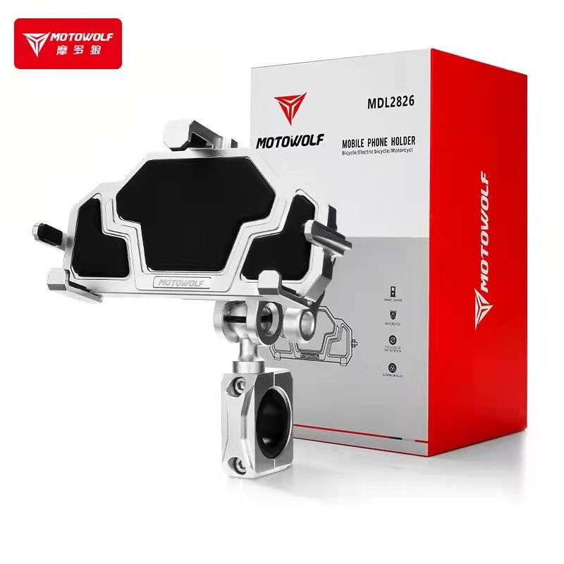 MOTOWOLF MDL2826 Horizontal Hiend Motorcycle Mobile Phone Holder ...