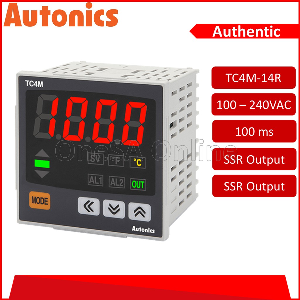 AUTONICS TEMP. CONTROLLER 1ALARM OUTPUT(TC4M-14R-A100-240) | Shopee ...