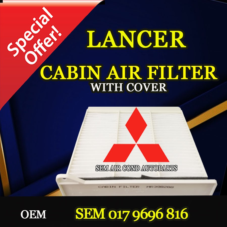 MITSUBISHI LANCER GT 2008 YEAR OEM FIBRE CABIN AIR FILTER WITH COVER ...