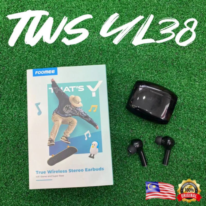 🇲🇾TWS YL38🔥ORIGINAL FOOMEE BLUETOOTH EARBUDS BLUETOOTH 5.0 HIGH BASS ...