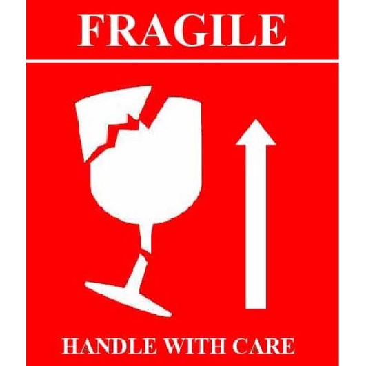 FRAGILE STICKER / FRAGILE WARNING LABLE HANDLE WITH CARE CAUTION TAPE ...