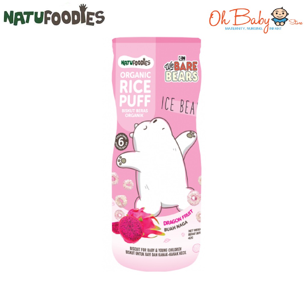 Natufoodies Organic Baby Rice Puff 6m+ (42g) | Shopee Malaysia