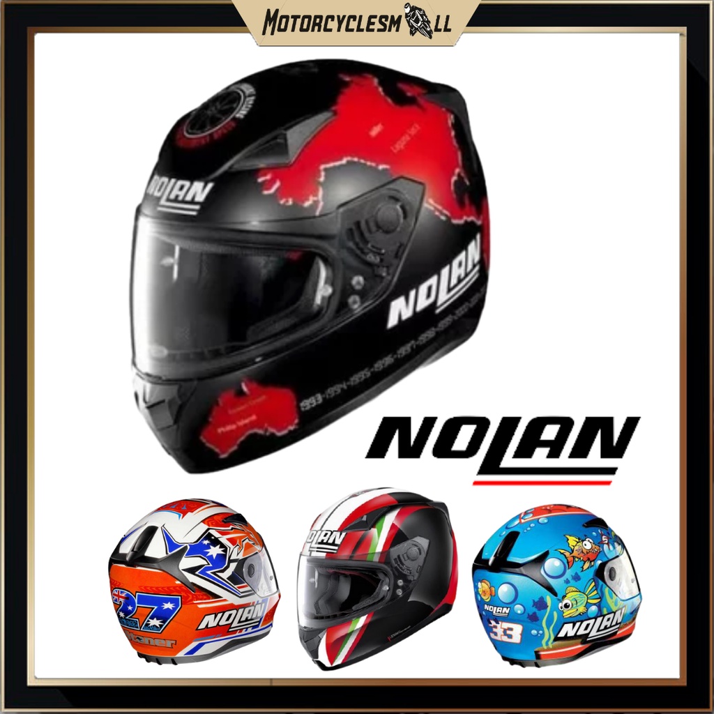 [READY STOCK] [CLEARANCE] NOLAN HELMET N-605 GRAPHIC HELMET ORIGNAL ...