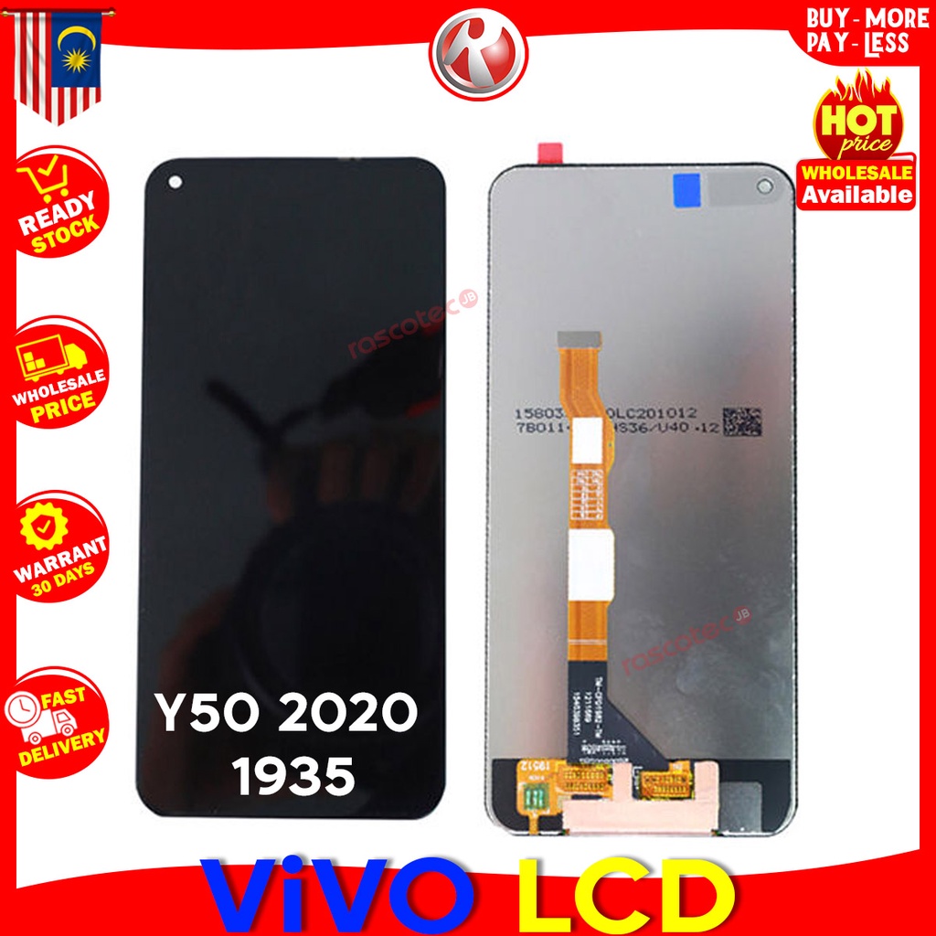 Ori VIVO Y50 Y30 4G 2020 1935 vivoy50 2020 V1935 LCD With Touch Screen Digitizer Display ...