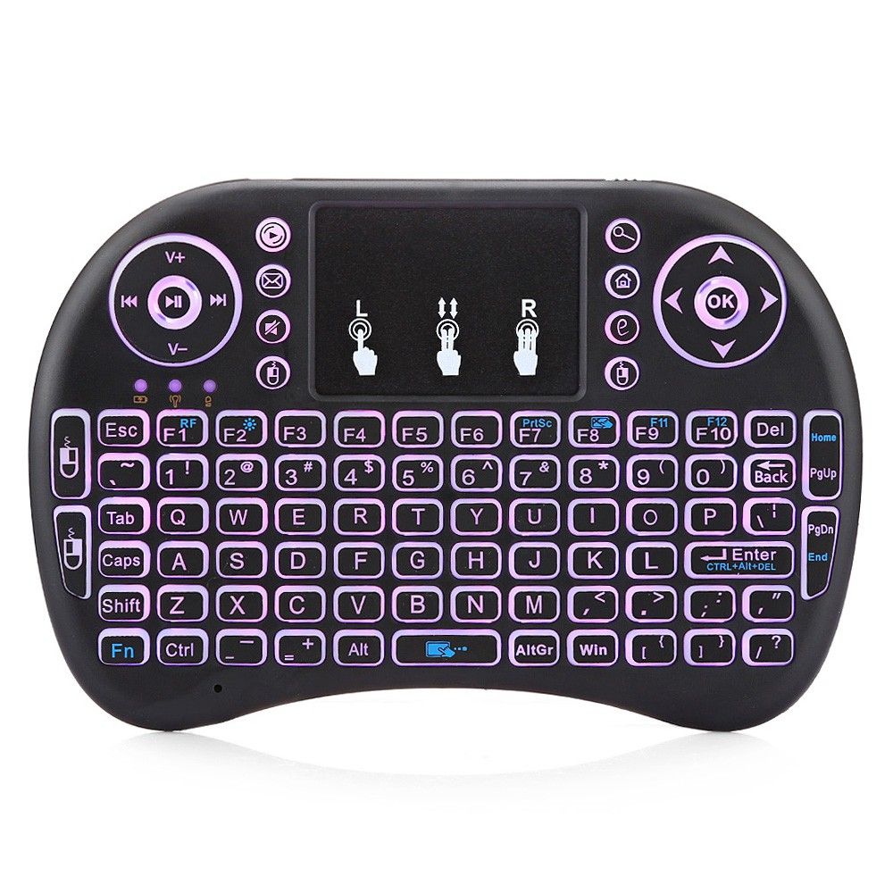 Viboton i8 Mini Backlight Wireless Keyboard Portable Touchpad Mouse ...