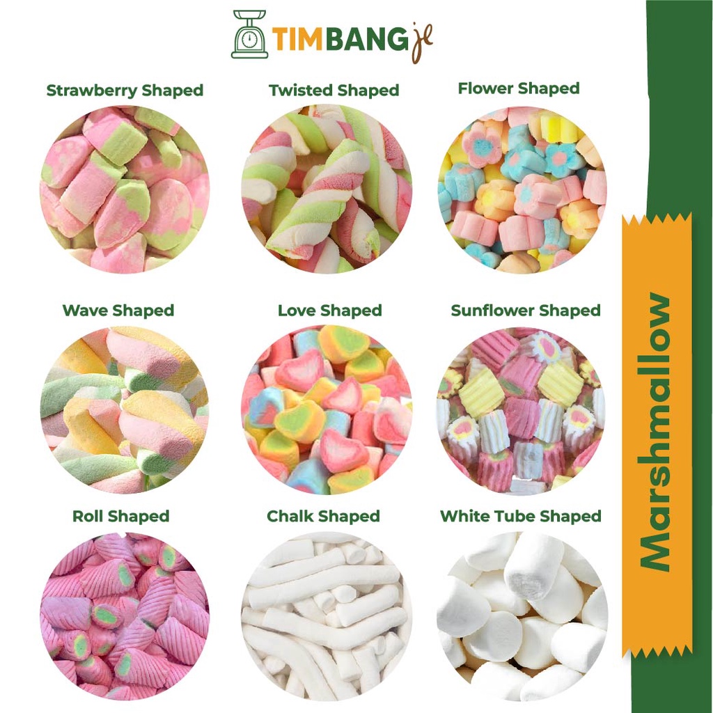 Marshmallow Bulk Pack Cotton Candy Gula Kapas 120g Flower Wave Twisted ...