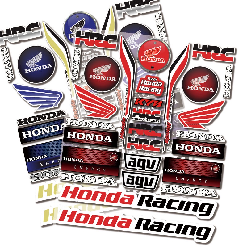 Vinyl decals reflective motorcycle decal sticker for honda | Shopee ...