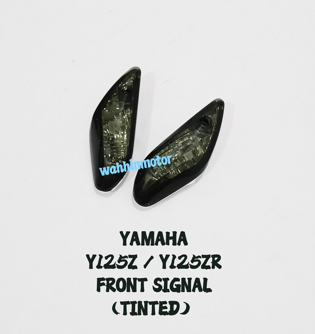 YAMAHA Y125Z Y125ZR Y125 FRONT SIGNAL WITH BASE TAPAK CLEAR SMOKE ...