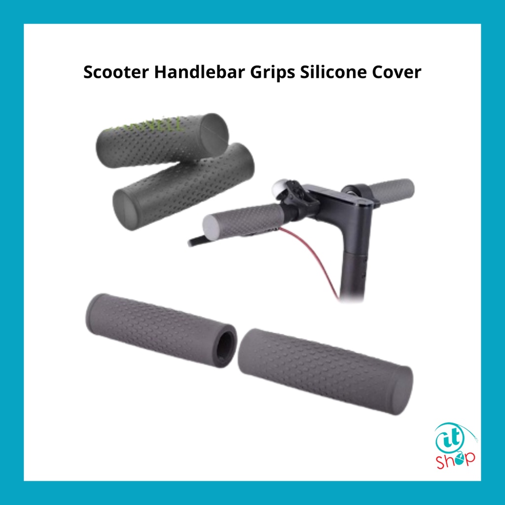 (DIY Scooter) Scooter Handlebar Grips Silicone Sleeve Handle Cover (2 ...