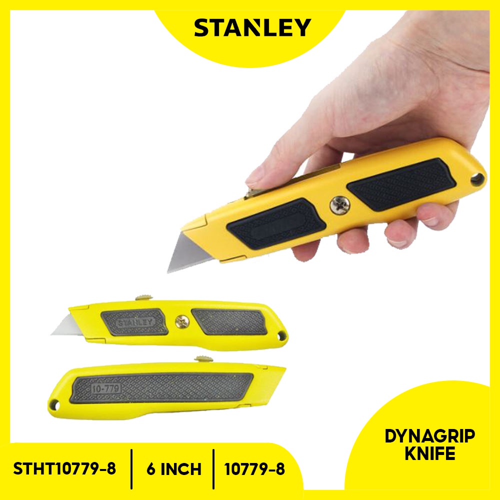 STANLEY STHT10779-8 6 Inch DynaGrip Retractable Utility Cutter Knife ...