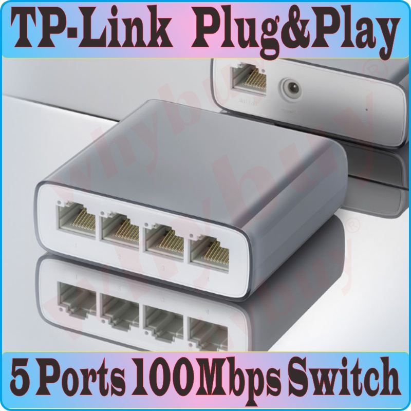 TP-Link super Mini 5 Ports RJ45 Desktop Switch 100Mbps SOHO Ethernet ...