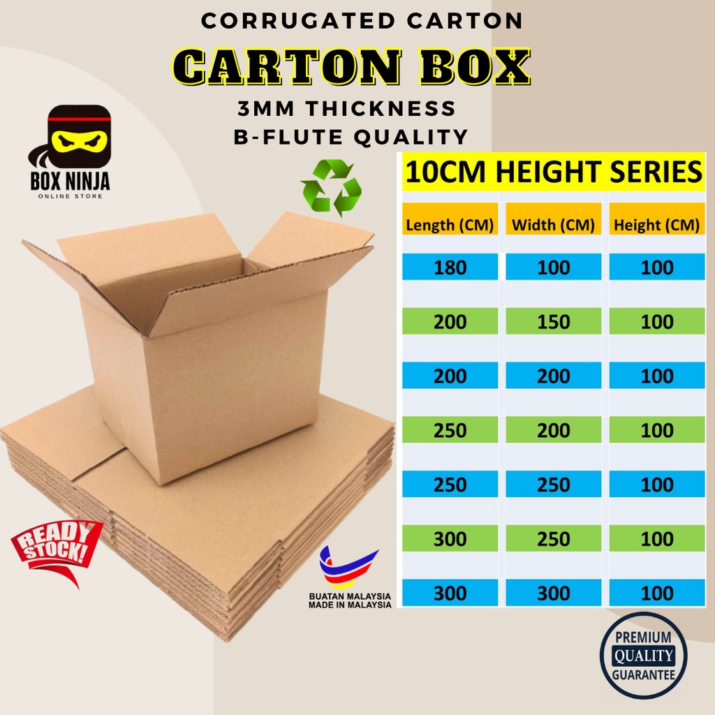 Box Ninja Packaging Box Carton Box Packing Box kotak bungkusan kotak ...