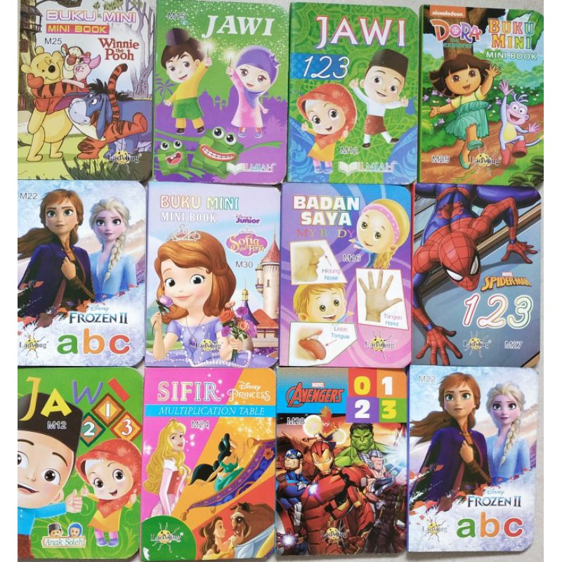 🔥CHEAPEST🔥Ladybug Children Mini Educational Books with Cartoon Features ...