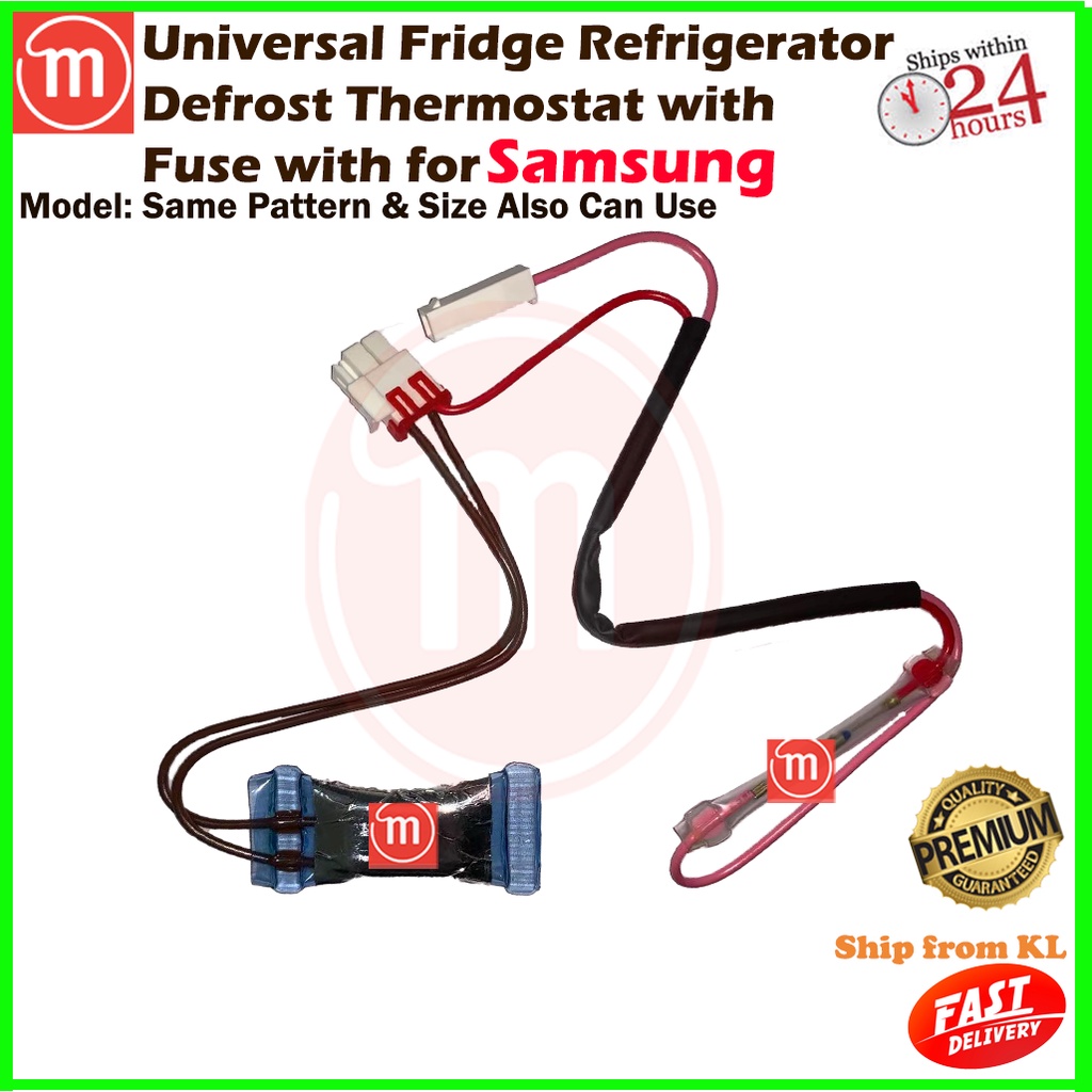 Samsung Fridge Refrigerator Defrost Thermostat Sensor with Thermal Fuse ...